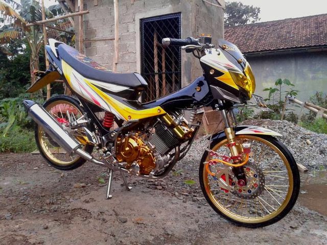 Inspirasi Desain Stripping Body Satria Fu : Satria fu 2014 biru ...