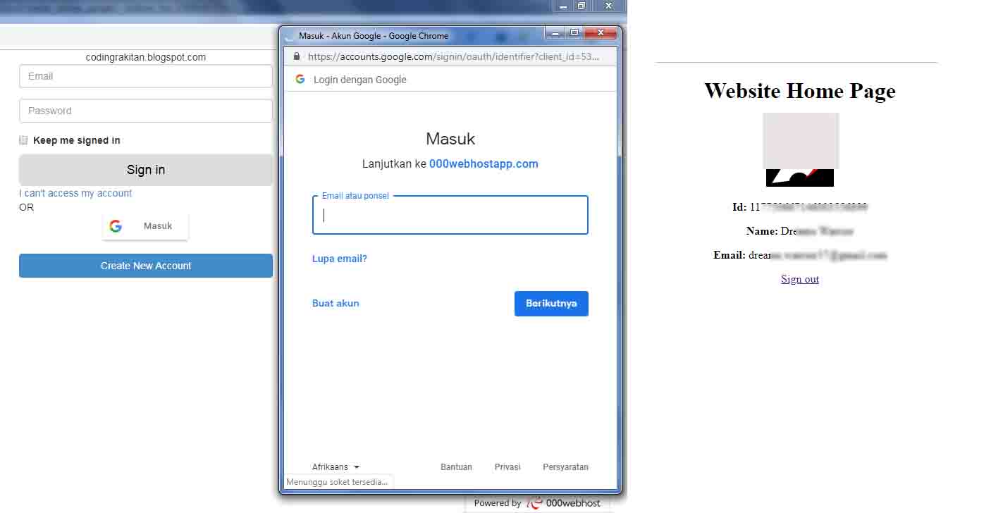 Cara Membuat Fitur Login Menggunakan Akun Google pada Website ~ CODING ...