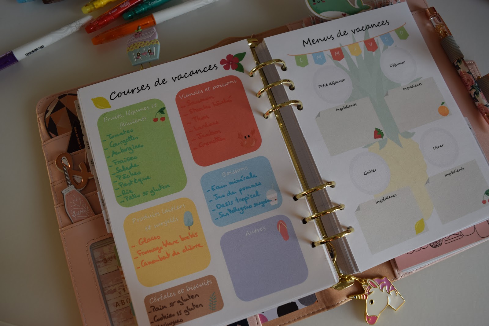 Shireece Planner: DIY Planifier ses vacances [Plan with me #2]