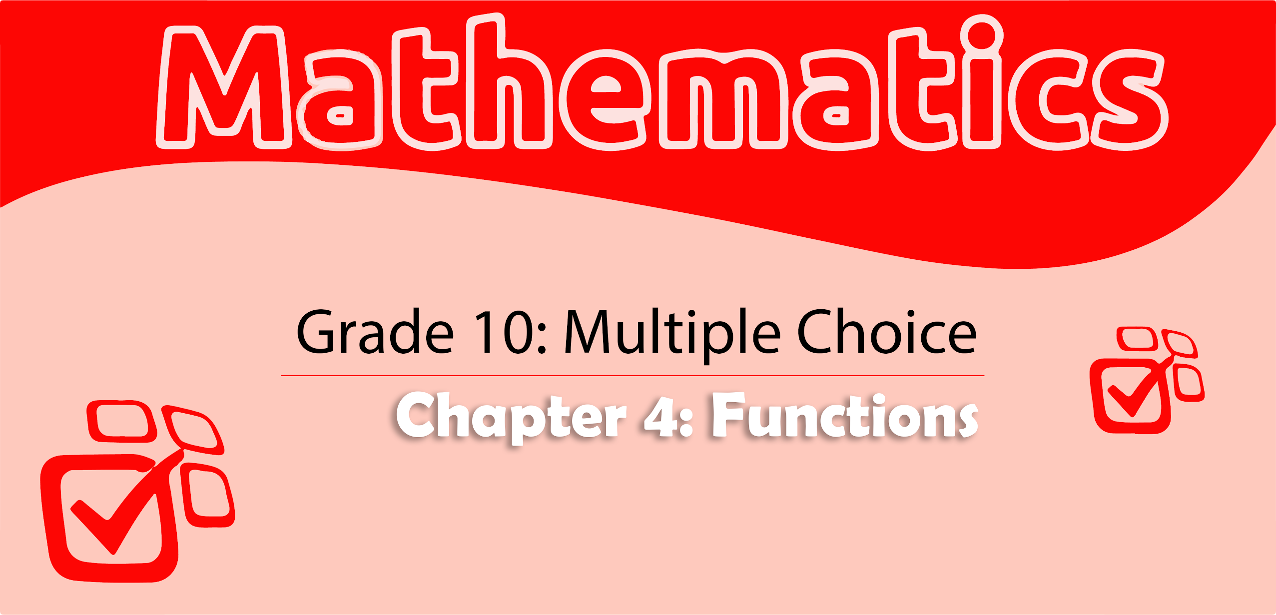 Chapter 4 : Functions - Multiple Choice Questions ~ Target Math