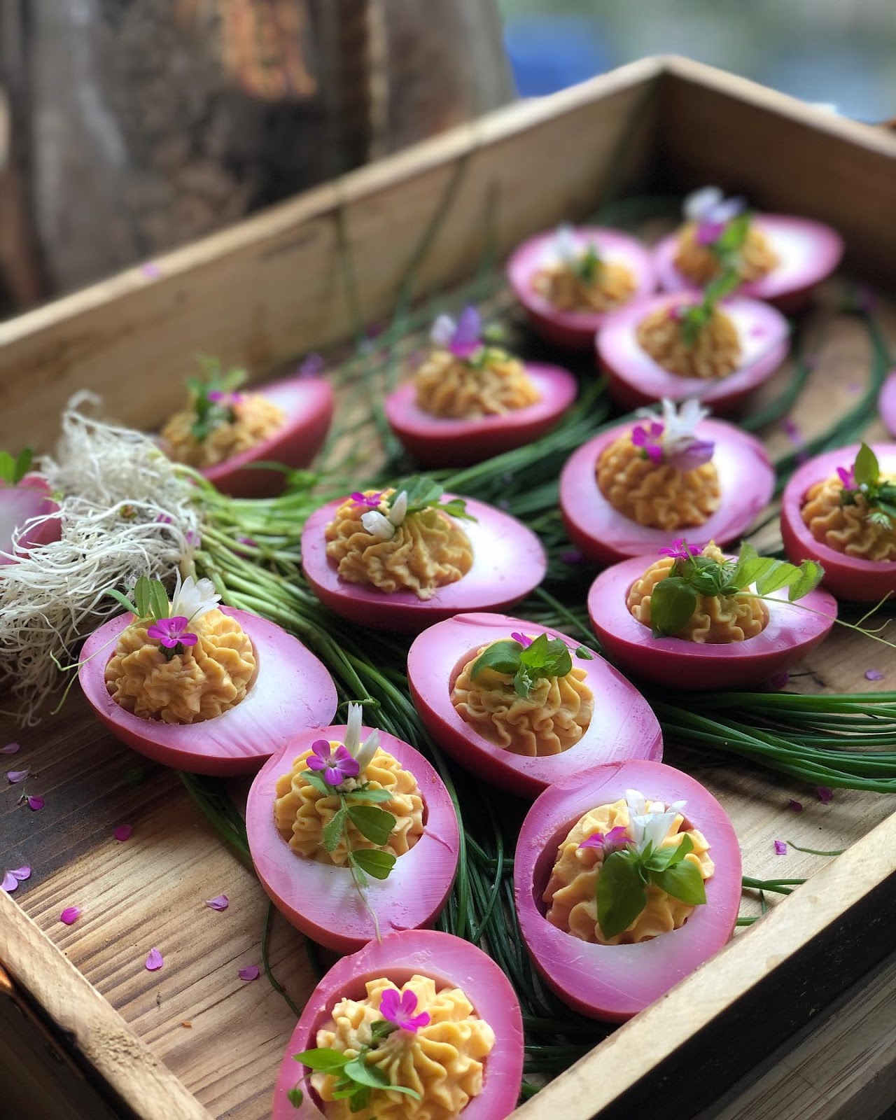 What To Do With Left Over Easter Eggs: Make Spring Garden Deviled Eggs ...