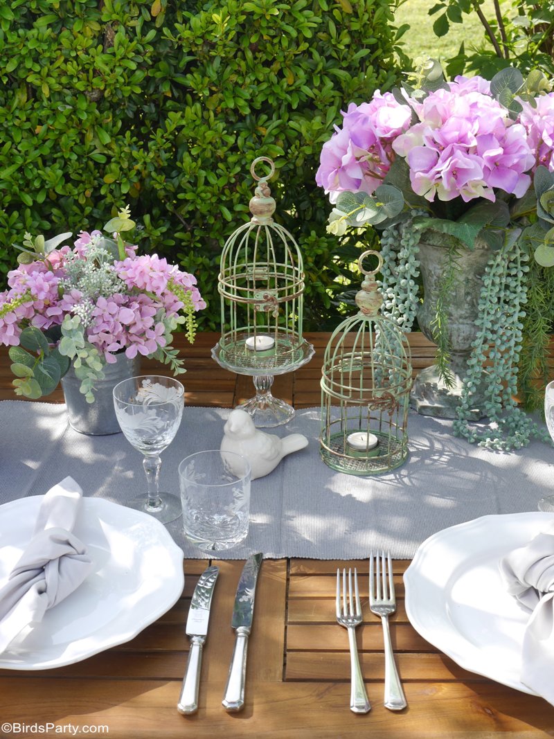 French Rustic Country Tablescape Using Thrift Store Items - Party Ideas ...