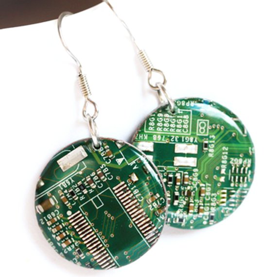 Recycled Computer Circuit Board Jewelry by Recomputing / The Beading Gem