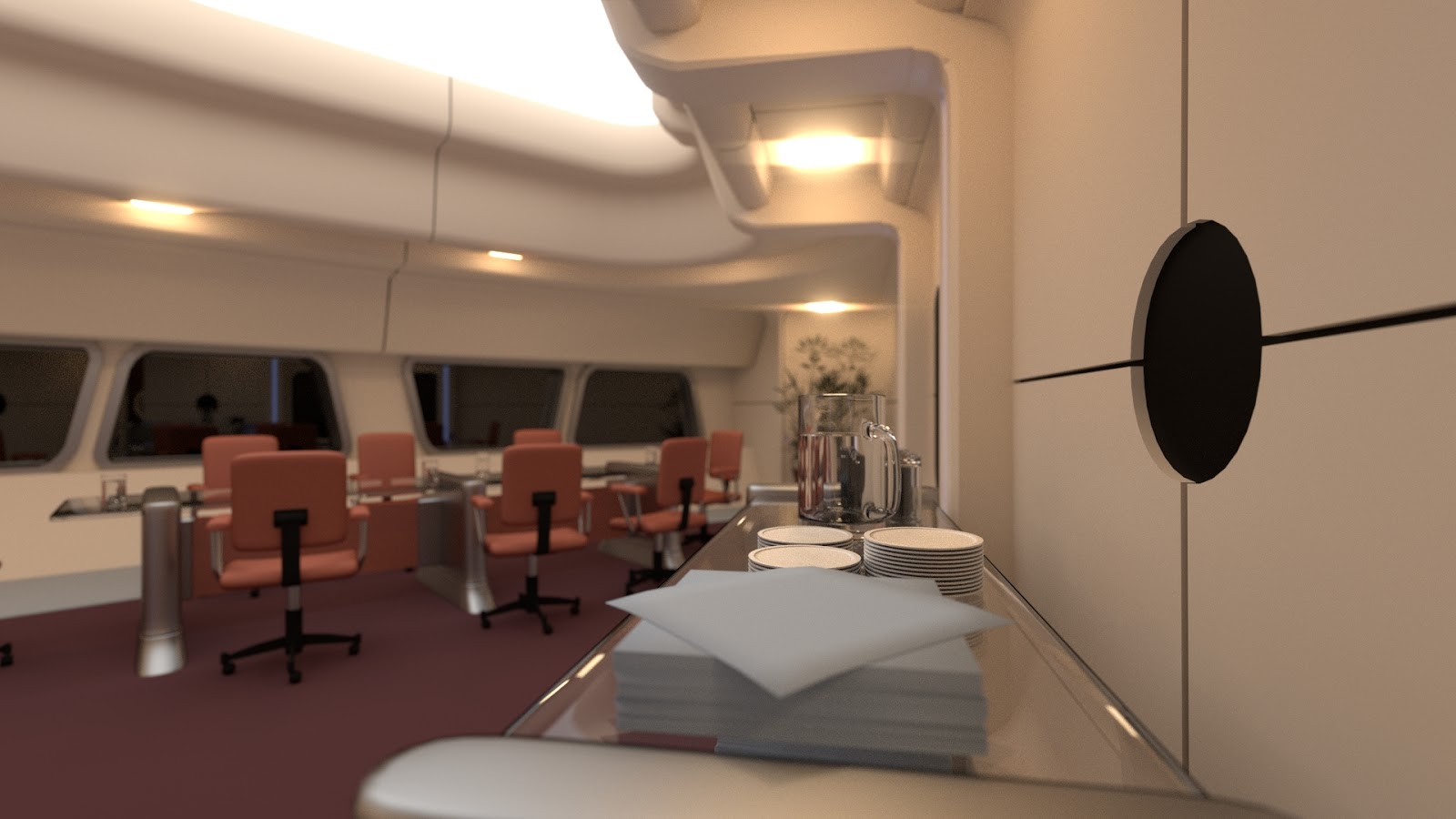 Dan Brown CGI | Sci-fi Art: Conference Room Nearly Done