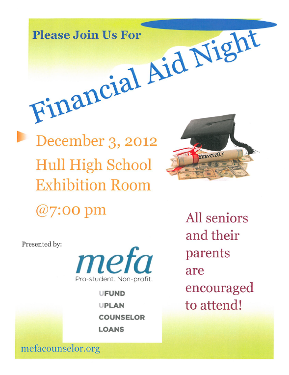 The Hull High School Blog: Reminder: Financial Aid Night