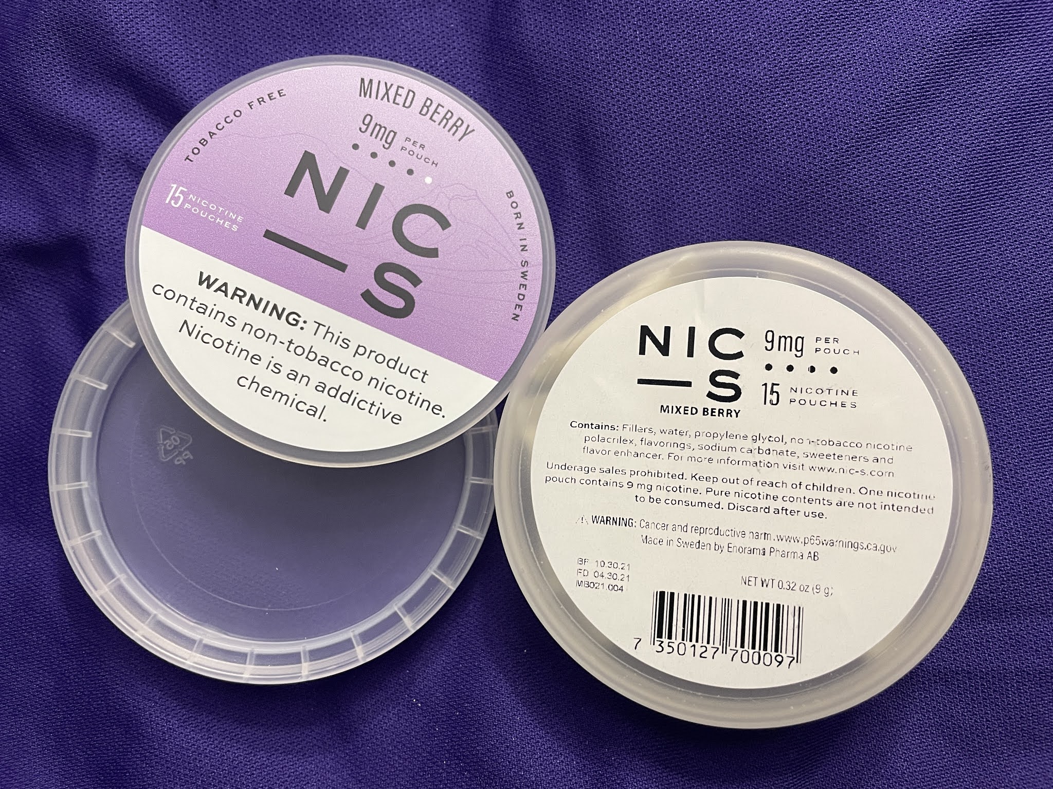 NIC-S Nicotine Pouches: Mixed Berry - Review. 23 May 2021.