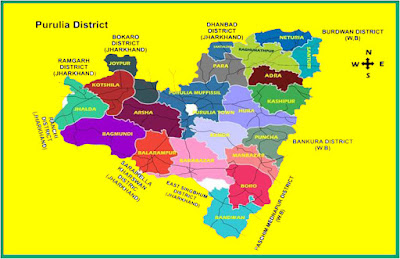 PURULIA DISTRICT MAP | ATA AAMADER PURULIA JELAR MAP
