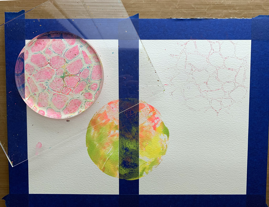 Painting Gel Prints With ZenART Brushes