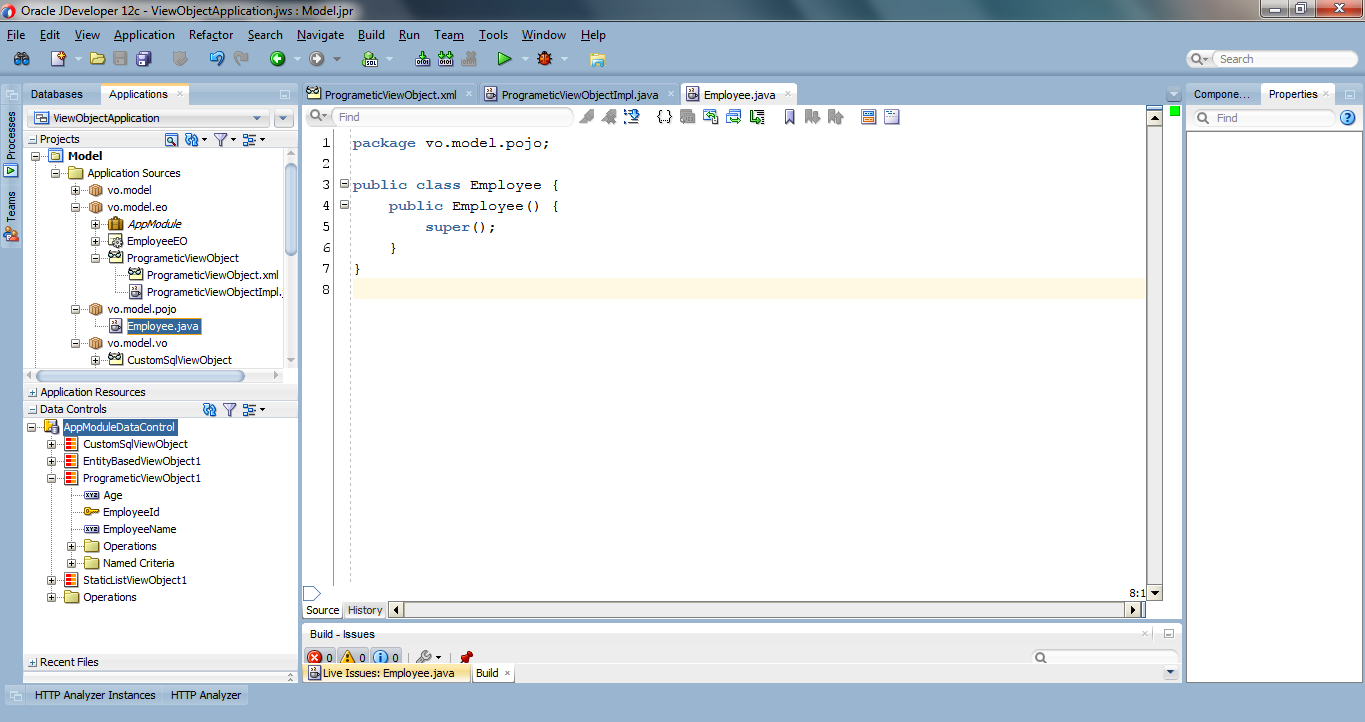 How To Create A Programmatic View Object ~ Oracle Adf 12c Application Development Framework