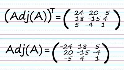 EarthNote: How To Calculate Determinant,Adjoint,and Inverse a 3X3 Matrix