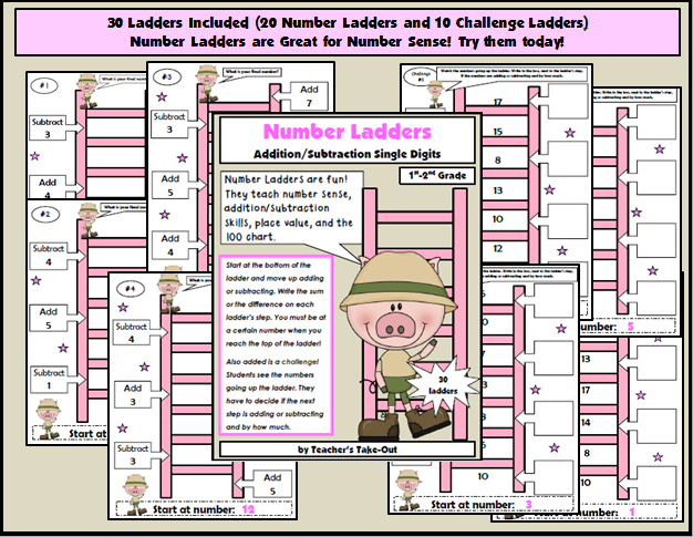 Number Ladders | Teacher's Take-Out