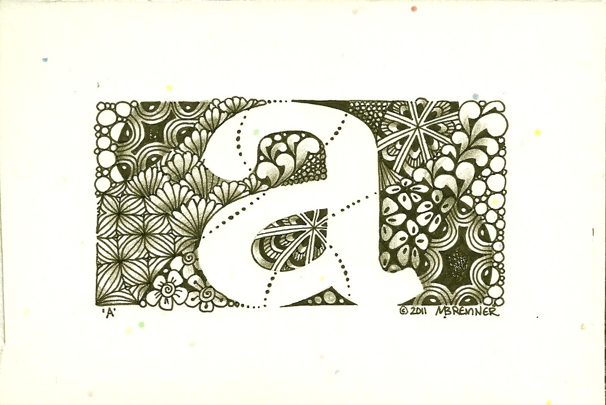 Enthusiastic Artist: Zentangle inspired letters