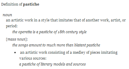 Pastiche or not pastiche?
