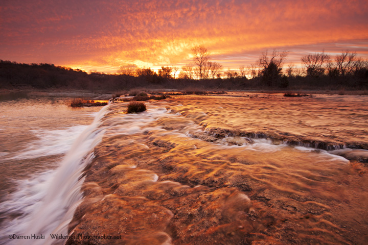 A Winter Sunrise on the Trinity River