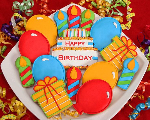 decorated cookies - Google Search | Happy birthday cookie, Birthday ...