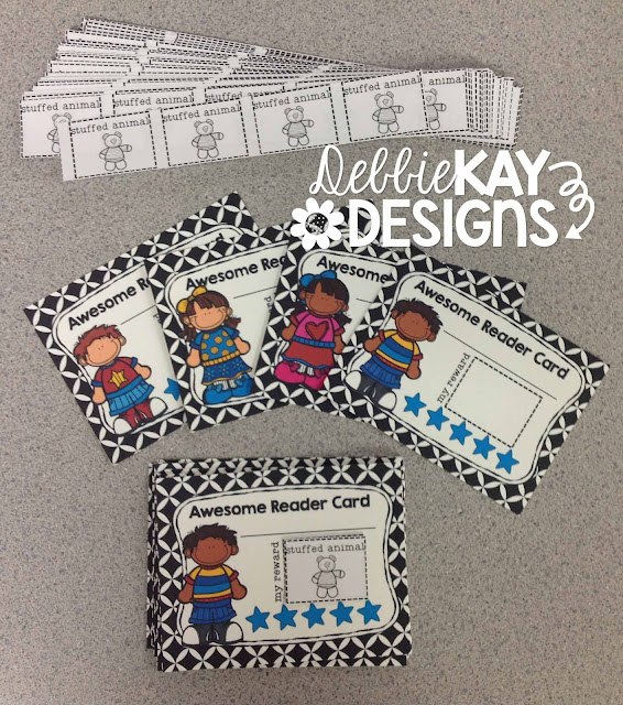 debbie kay designs: Reading Reward Cards