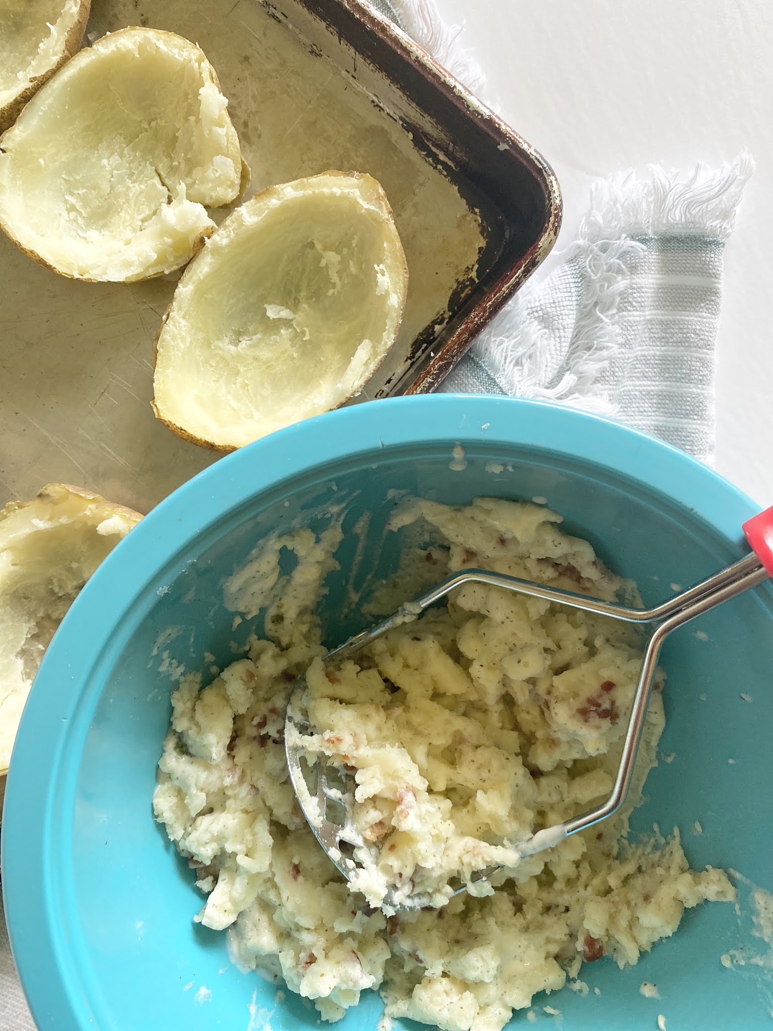 Bacon & Ranch Twice Baked Potatoes | Ally's Sweet & Savory Eats