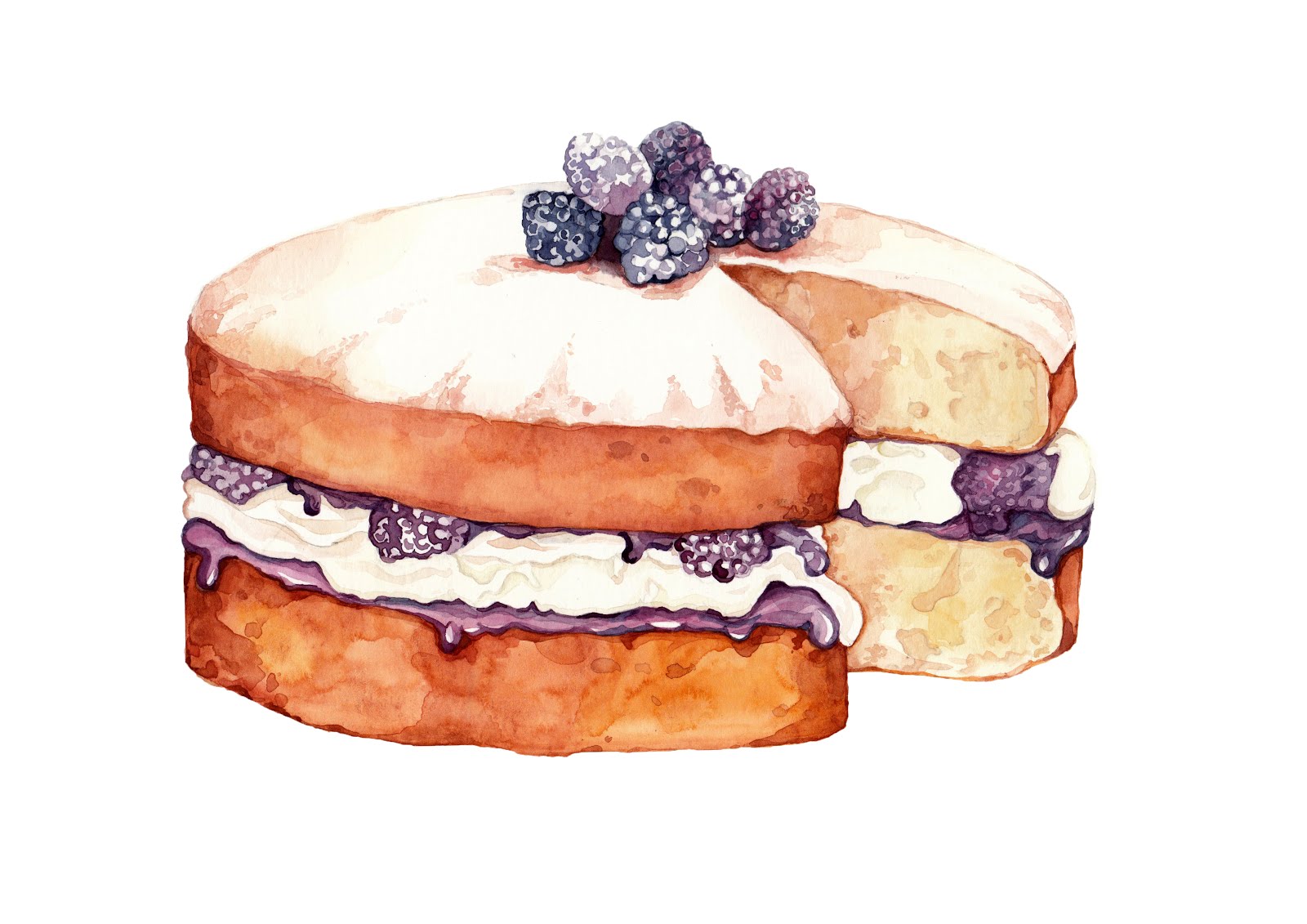 Cake Vintage Illustration
