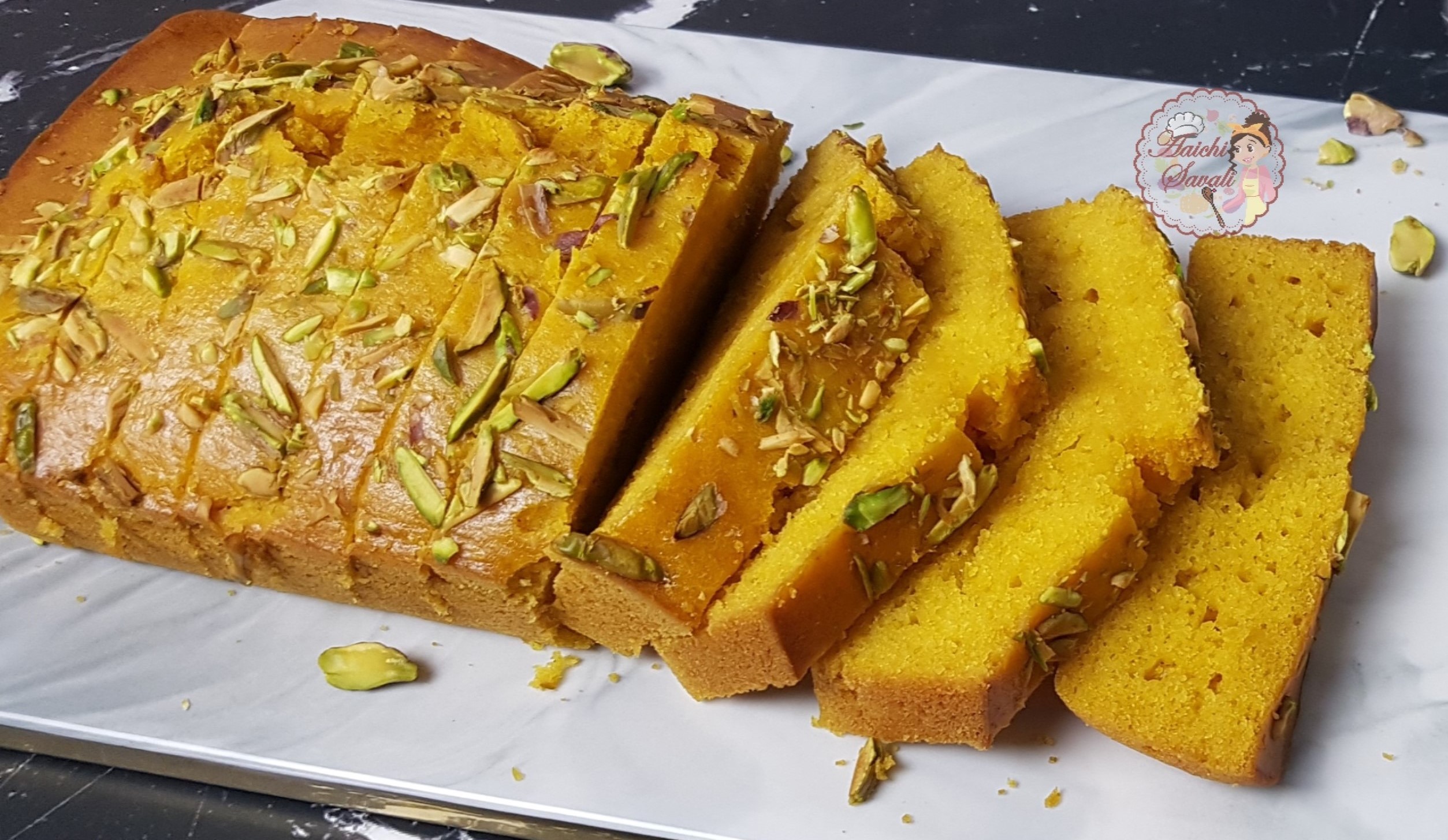 Eggless Mango Cake Recipe | Whole Wheat Flour Mango Sponge Cake - Soft ...