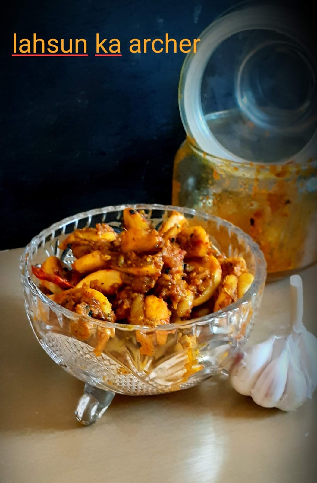 Hema's Musings: Lahsun Ka Achar / Garlic Pickle