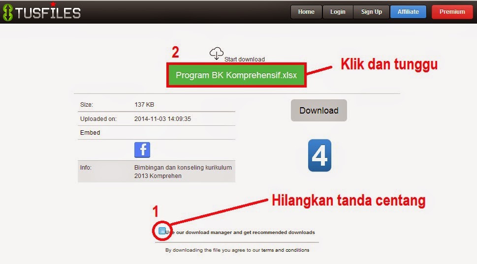 CARA MENGUNDUH FILE TUSFILE - Bimbel Sekolah
