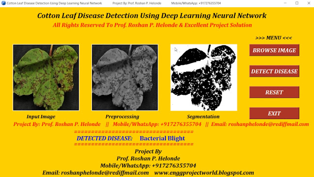 Cotton Leaf Disease Detection Using Deep Learning Neural Network