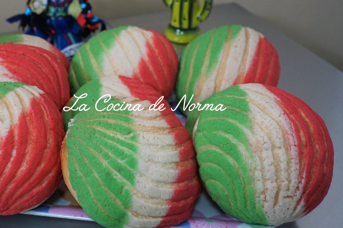 CONCHAS TRICOLORES ¡¡VIVA MEXICO!! - La Cocina de Norma