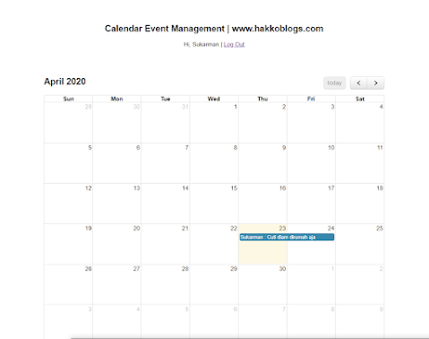 Calendar Event Management dengan PHP, MySQL dan Full Calendar - Hakko ...
