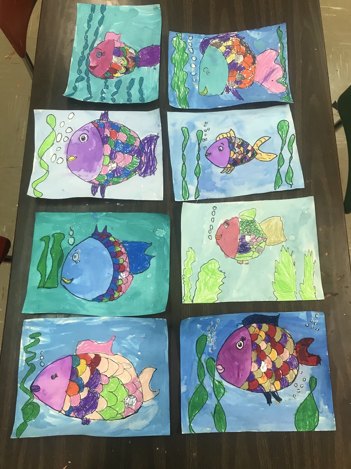 Elements of the Art Room: Kindergarten Rainbow Fish