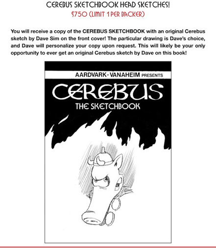 A MOMENT OF CEREBUS: Last day for the Remastered Cerebus #1 Kickstarter
