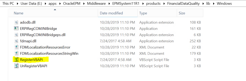 Fdmee Vbscript Error Activex Component Can T Create Object Fdmapi Clsappserverdm Epm Zones