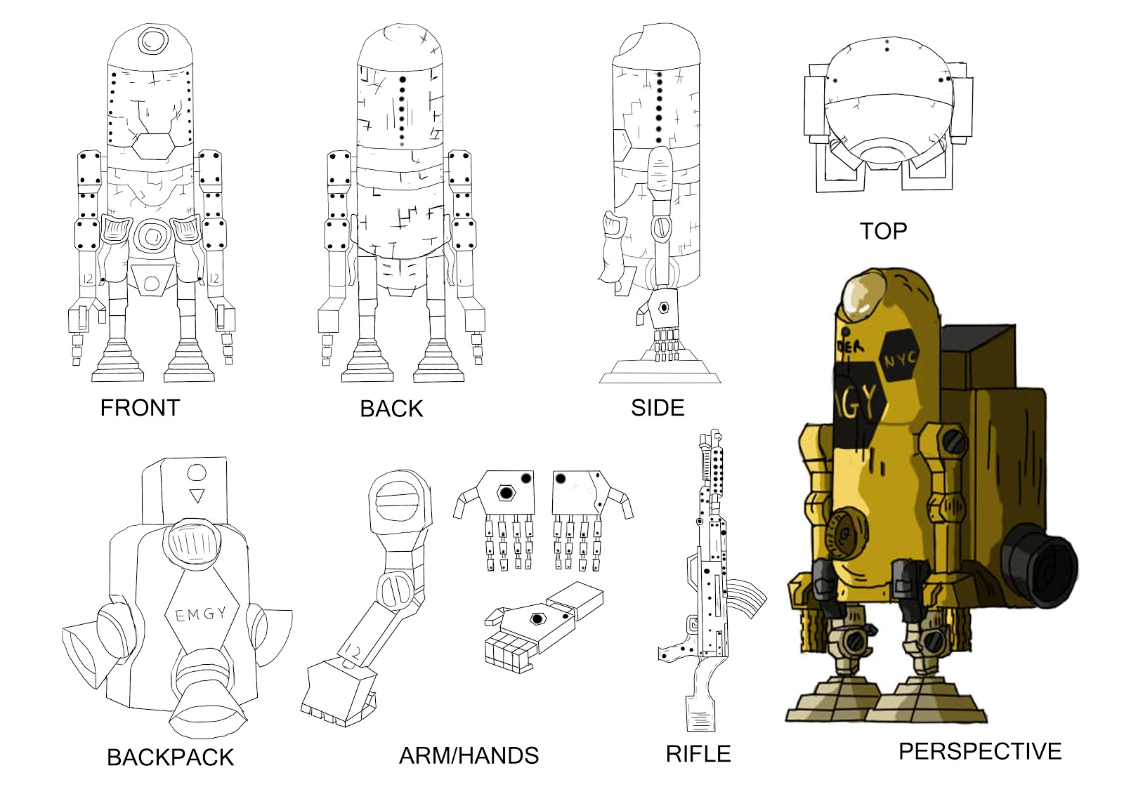 Liam Roberts BAGD YR2: Turnarounds - Both Mulefa and Robot