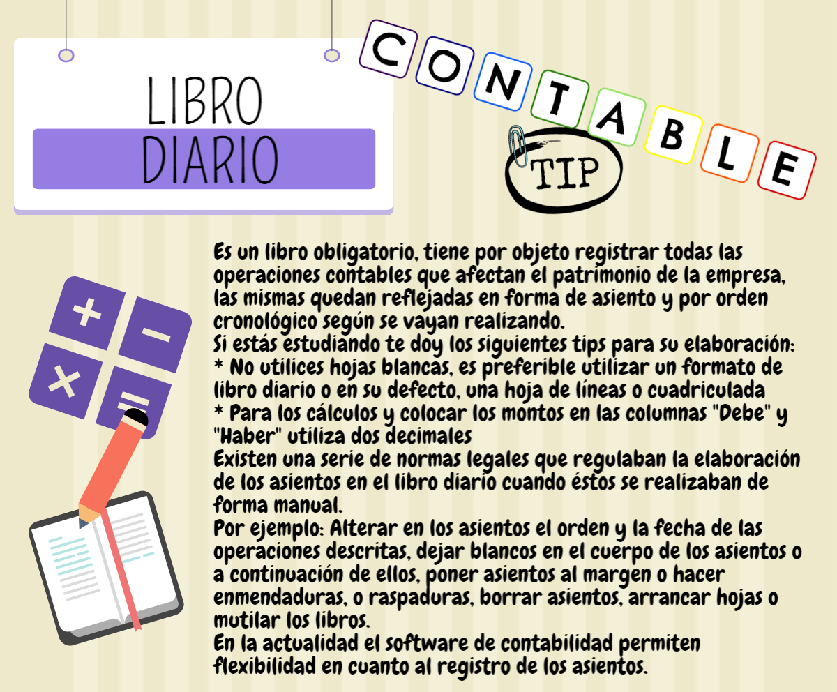 Contable Tip: LIBRO DIARIO - FORMATO Y TIPS PARA SU ELABORACION