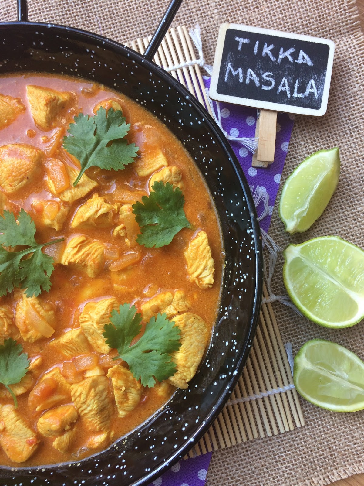 Pollo tikka masala (receta hindú). Cocinas del Mundo