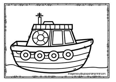 Medios de transportes para colorear 🚀-Colorear dibujos,letras ...
