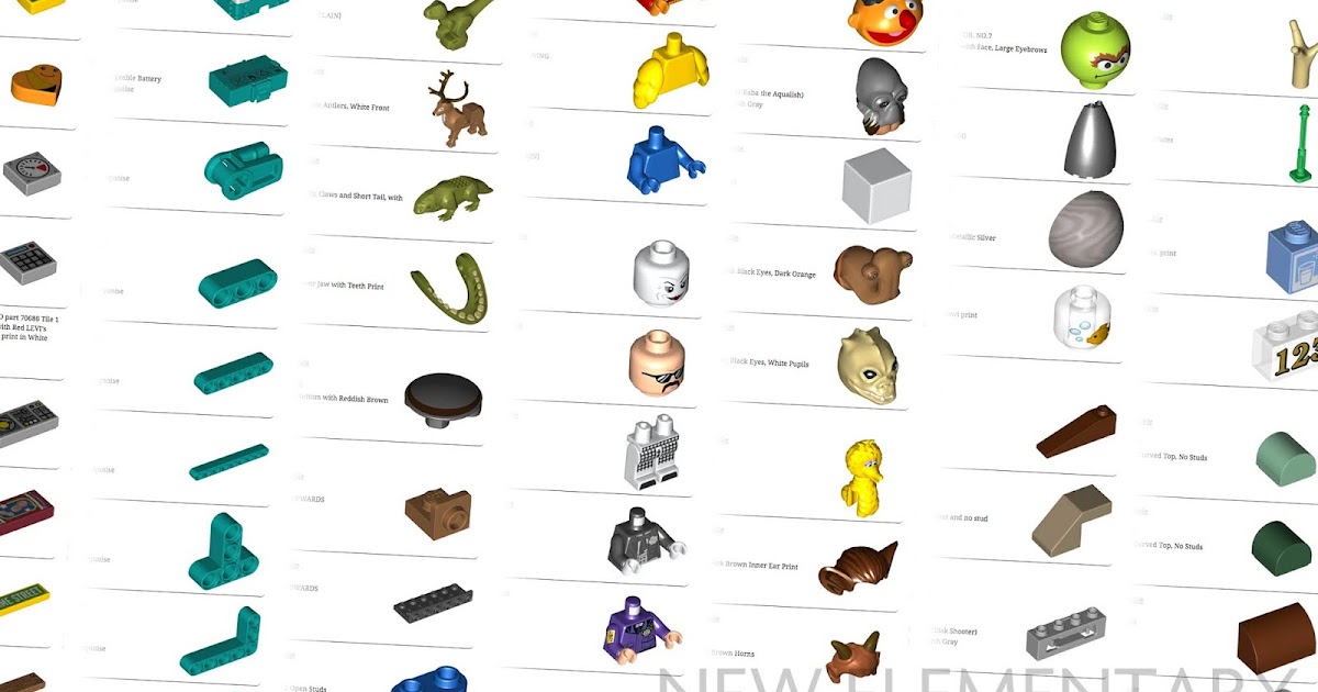 New Elementary: LEGO® parts, sets and techniques: New LEGO parts