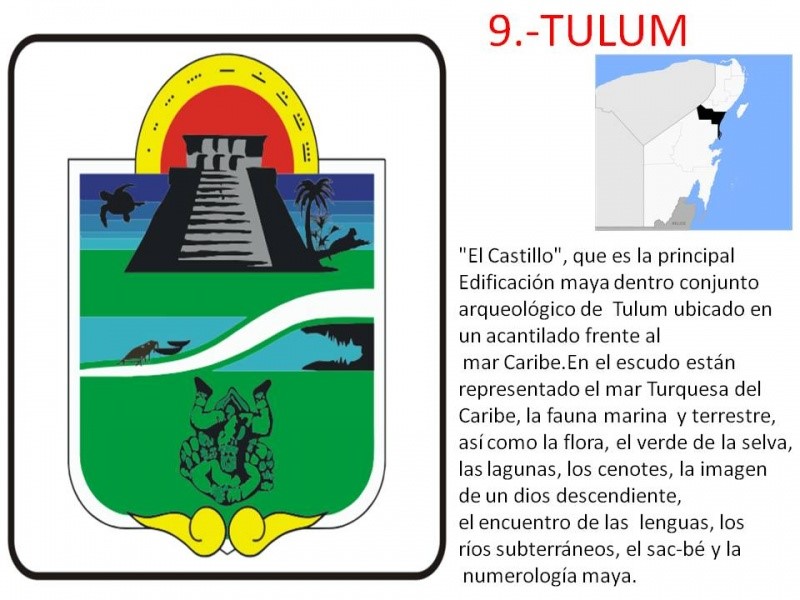 Historia Y Geografía de Quintana Roo: Escudos de los municipios de ...