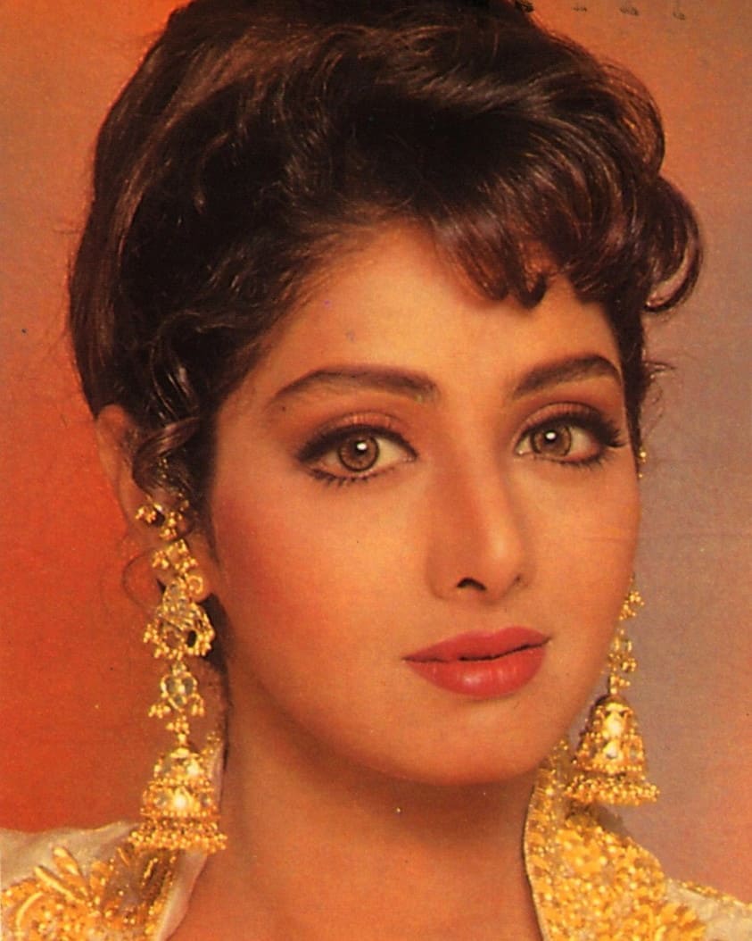 Sridevi: Sridevi in white and gold: Designer Xerxes Bhathena ...