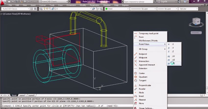 คลิปแนะนำเทคนิคการใช้เครื่องมือUCS เพื่อเขียนแบบ3Dง่ายๆ ในโปแกรมAutoCad ...