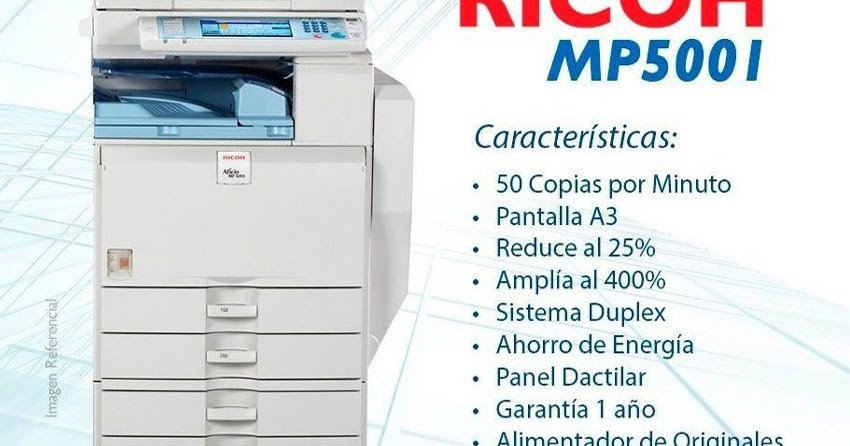 ريكو ام بي 5001 ماكينة تصوير مستندات العملاقة بالضمان - Ricoh MP 5001 | ماكينات تصوير مستندات ...