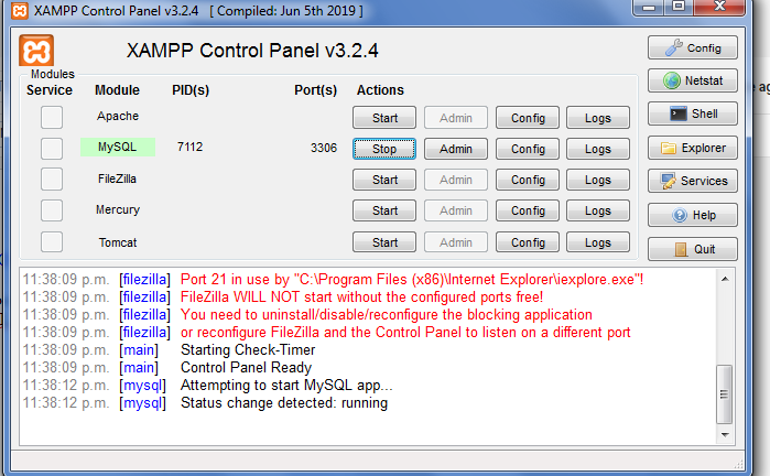 Creando base de datos en MYSQL