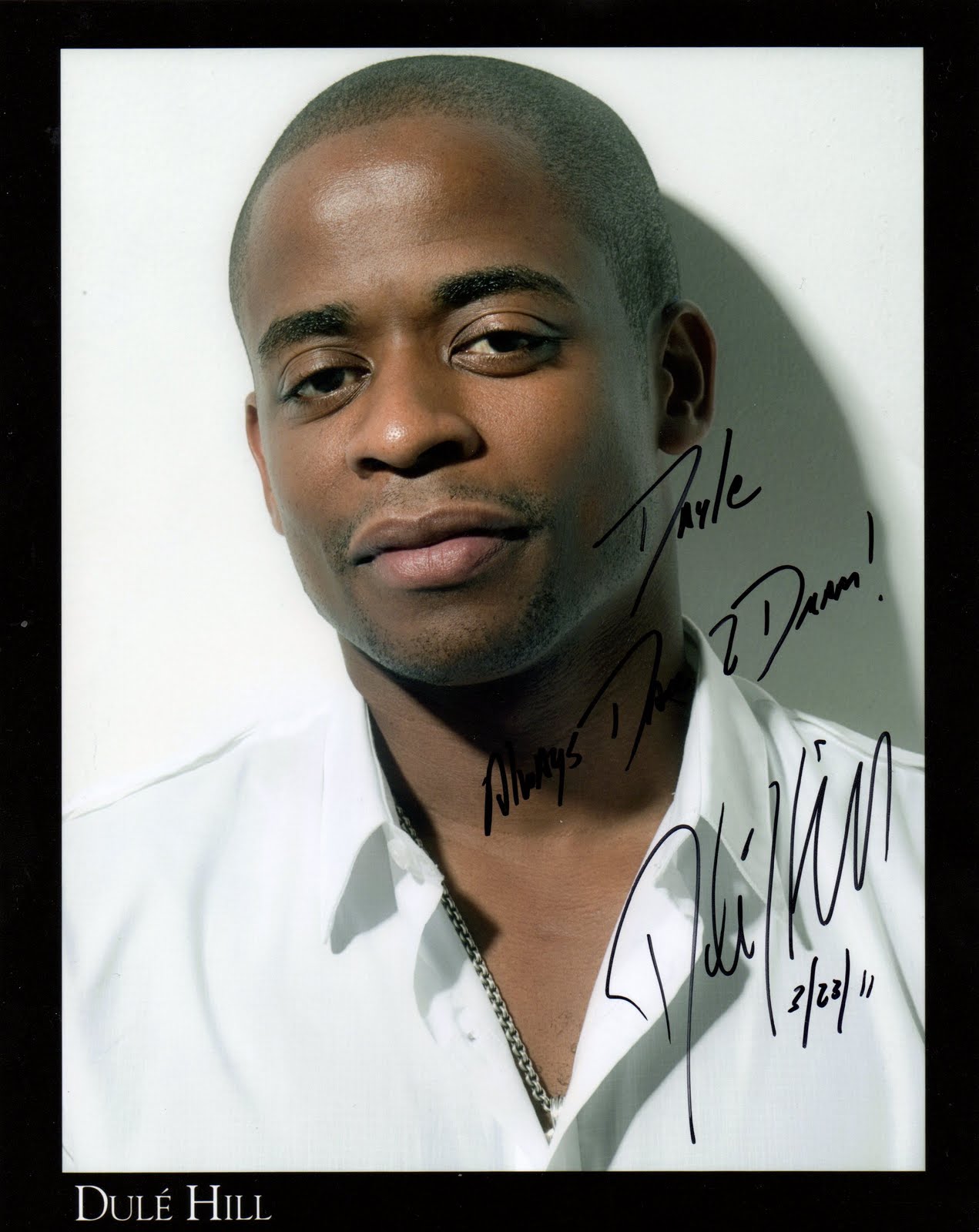 Kiwiautogal's Autographs: Dule Hill