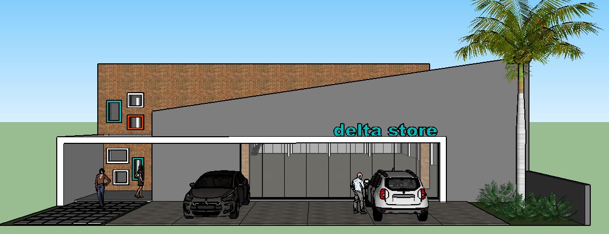 feito por arquiteto: projeto comercial