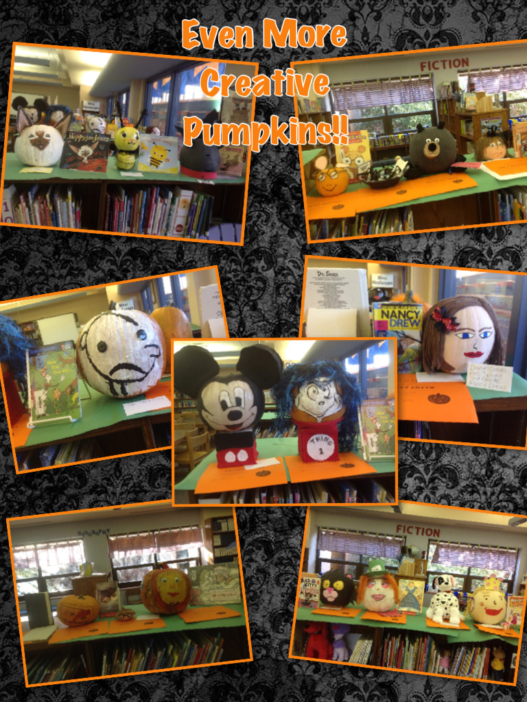 Continuously Learning in the Library: Book Character Pumpkin Decorating
