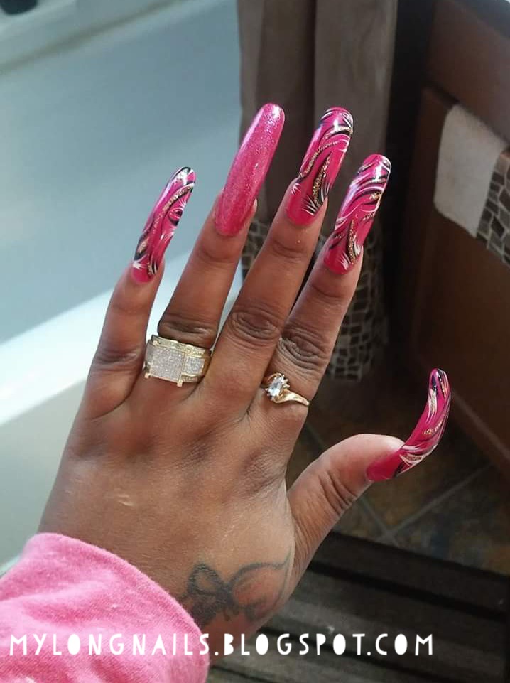 Long Nails: Chrissy ' s sexy long nails - 1