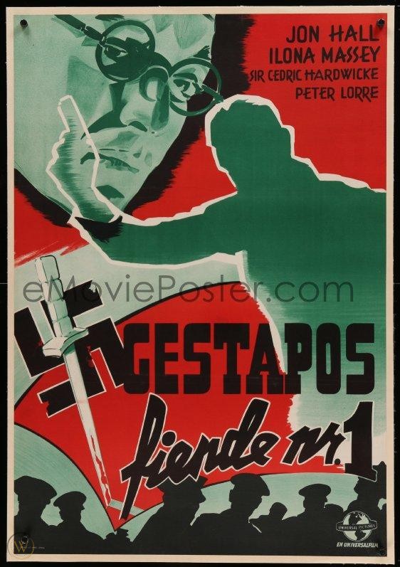 Bloody Pit of Rod: Poster Art and Lobby Cards for INVISIBLE AGENT (1942)