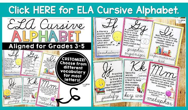 The Only Cursive Alphabet You Need - Think Grow Giggle