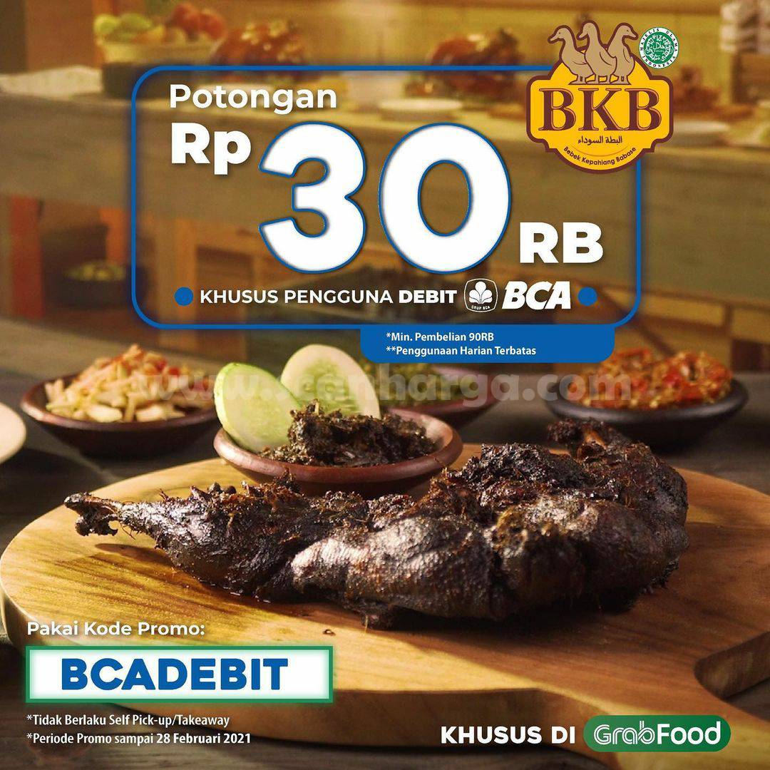 BEBEK BKB Promo Potongan Rp 30.000 khusus pengguna DEBIT BCA - scanharga