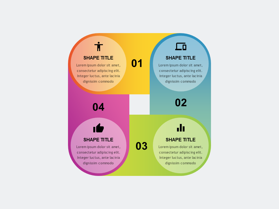 Round Square Circulation PowerPoint Templates - PowerPoint Free