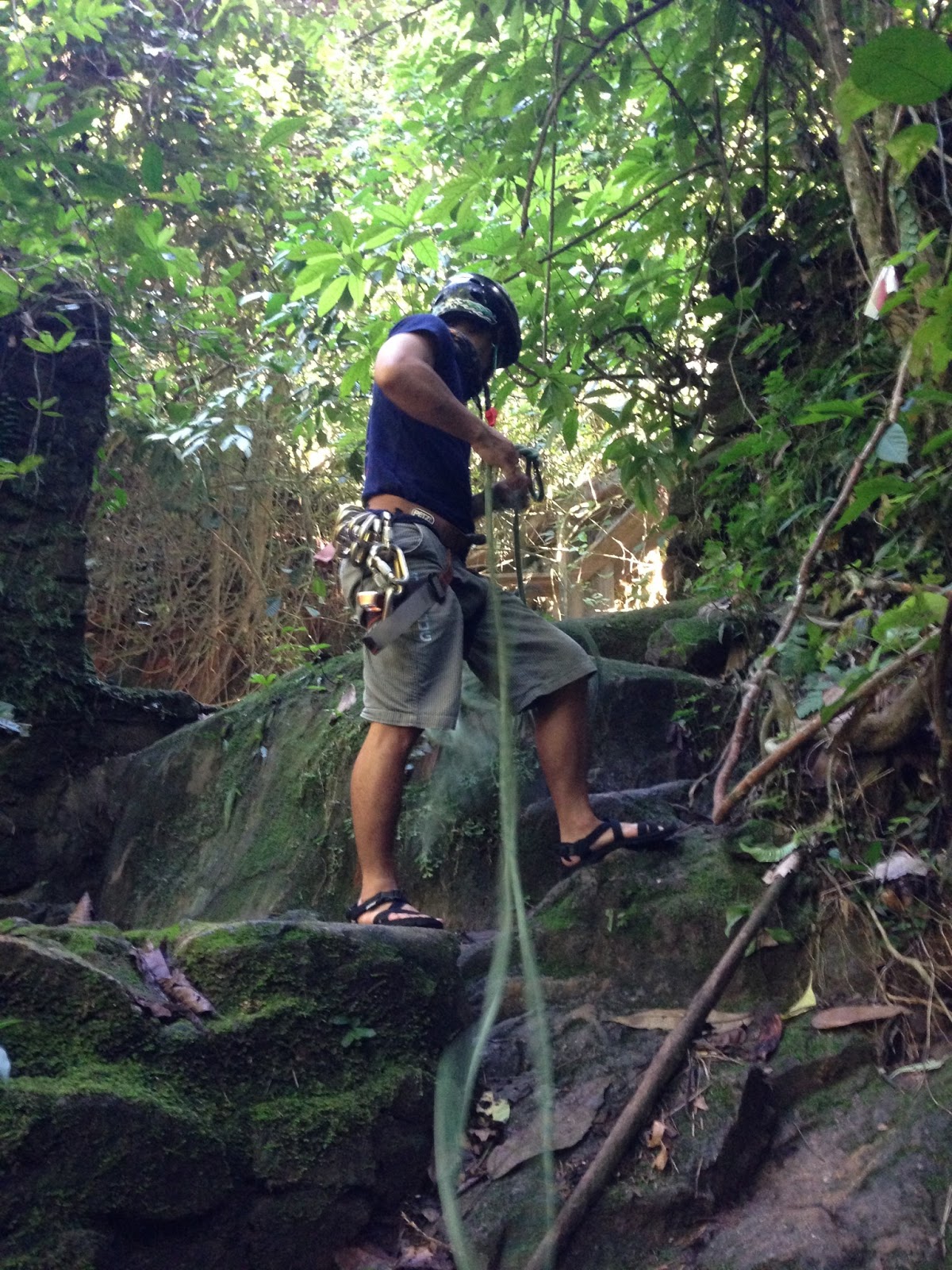 Waterfall Abseiling @Ulu Geruntum Waterfall, Gopeng